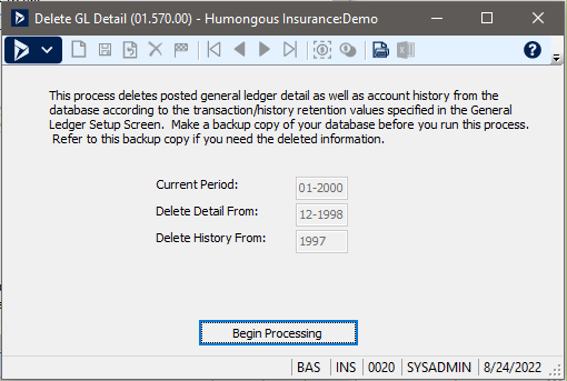 Is It Time to Purge Data in Dynamics SL?
